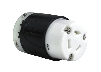 20A NEMA Connector L2420 - Black Back, White Front Body | Turnlok ...