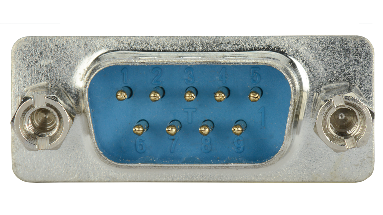 V21 - Economy D-SUB Coupler and Adapter DB9 Male to Male Panel Mount