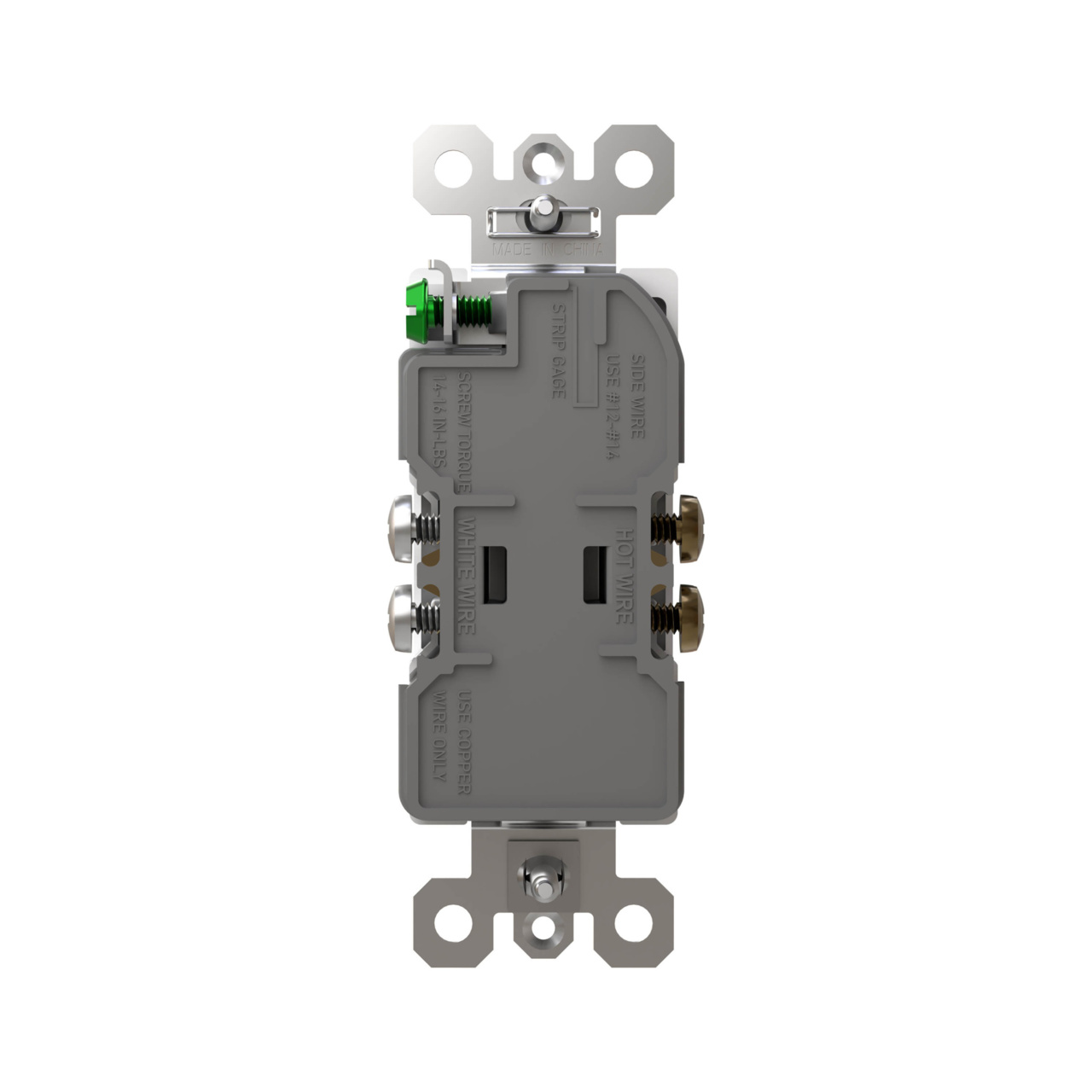 20A 125V radiant Tamper Resistant Self-Grounding Duplex Outlet | Legrand