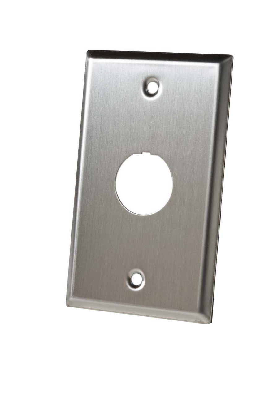 Stainless Steel Faceplate Industrial, 1-port single gang plate ...