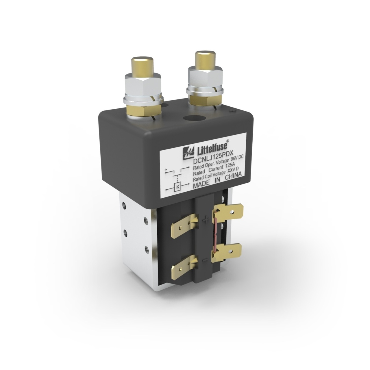 96V 125A Polarized DC Contactor Relay, 12V Coil