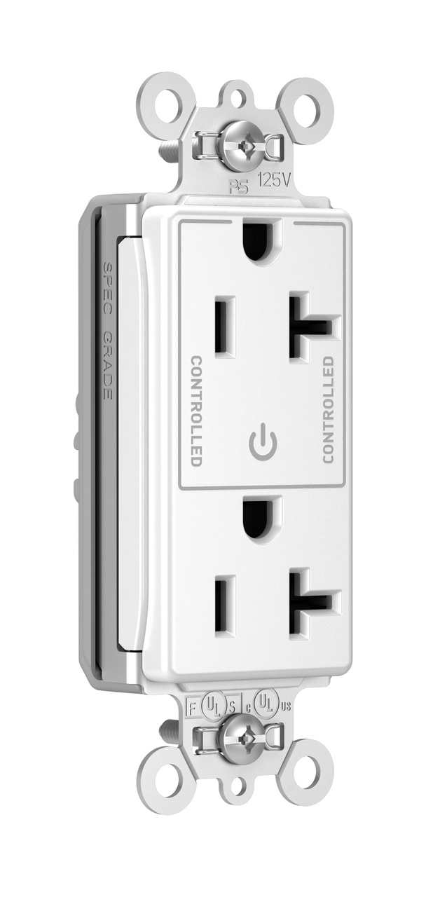 PlugTail® Heavy Duty Spec Grade Plug Load Controllable Receptacle, 20A ...