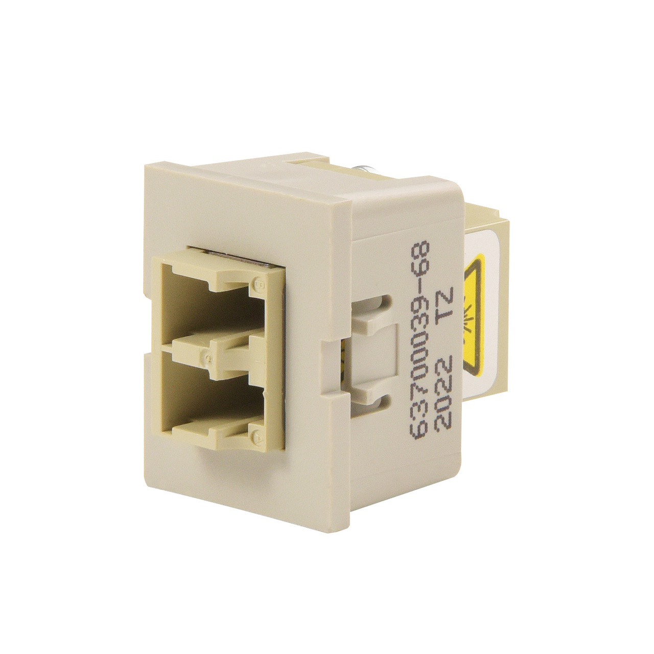 TracJack Module, LC Duplex, Multimode, Beige Adapter, Light Gray ...