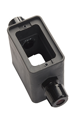 2-Grip, Deep Depth Rubber Portable Outlet Box, Black | Rubber and ...