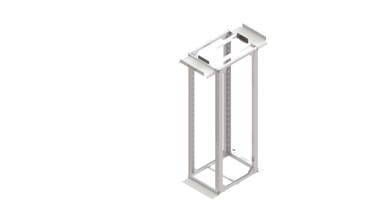 Mighty Mo 20 Adjustable 4-Post Rack, 30"D adjustable, 7'H, 45 RU ...