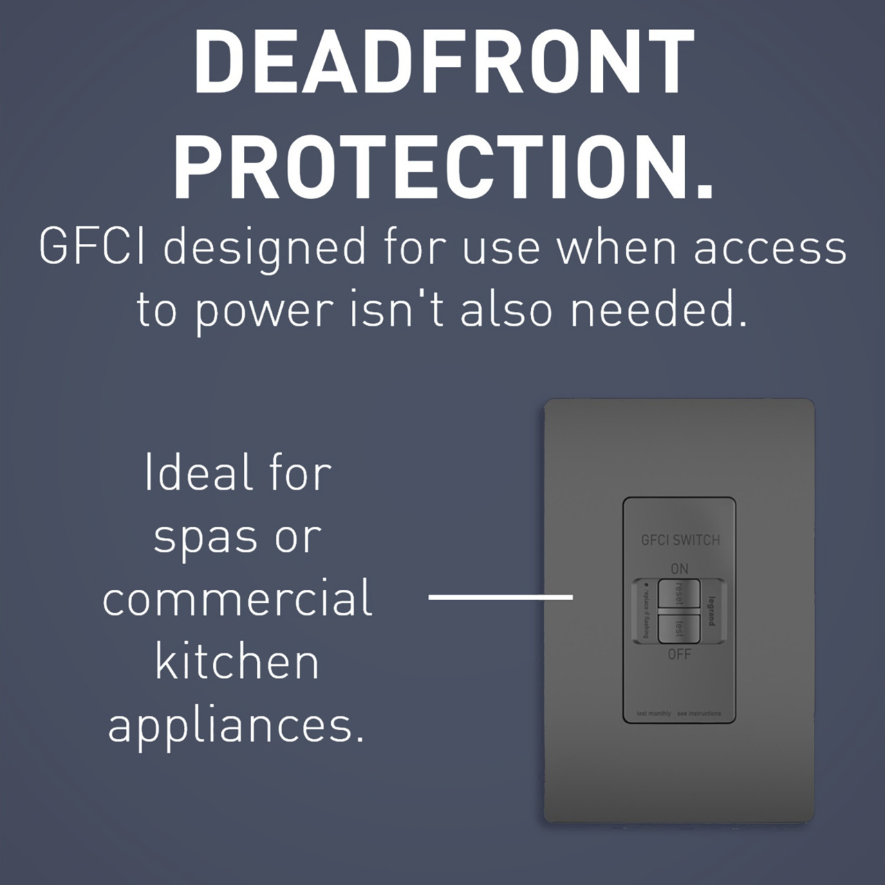 radiant Spec-Grade Dead-Front GFCI Receptacle | Legrand