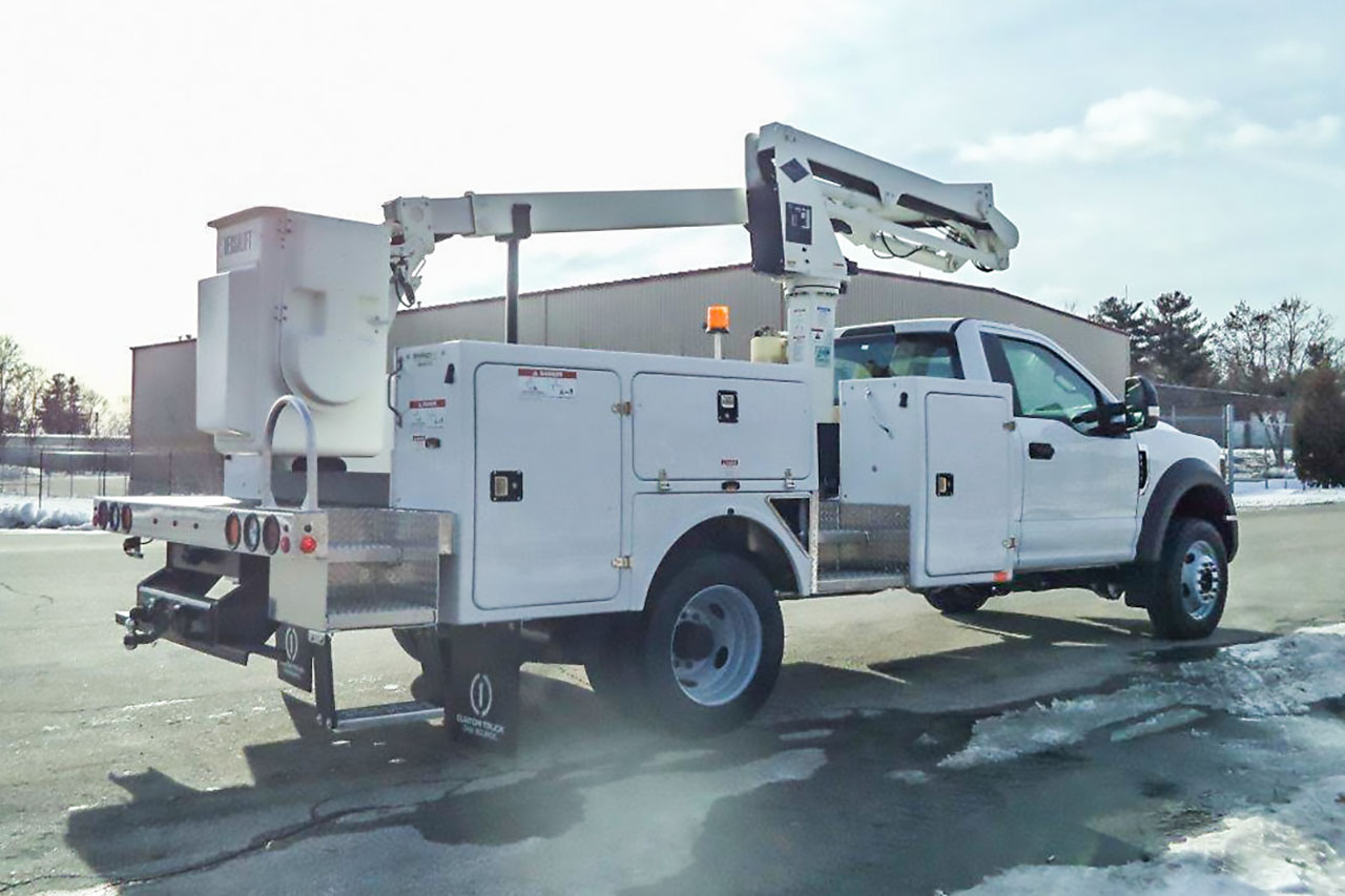 36 ft Distribution Bucket Truck Rental - Custom Truck One Source