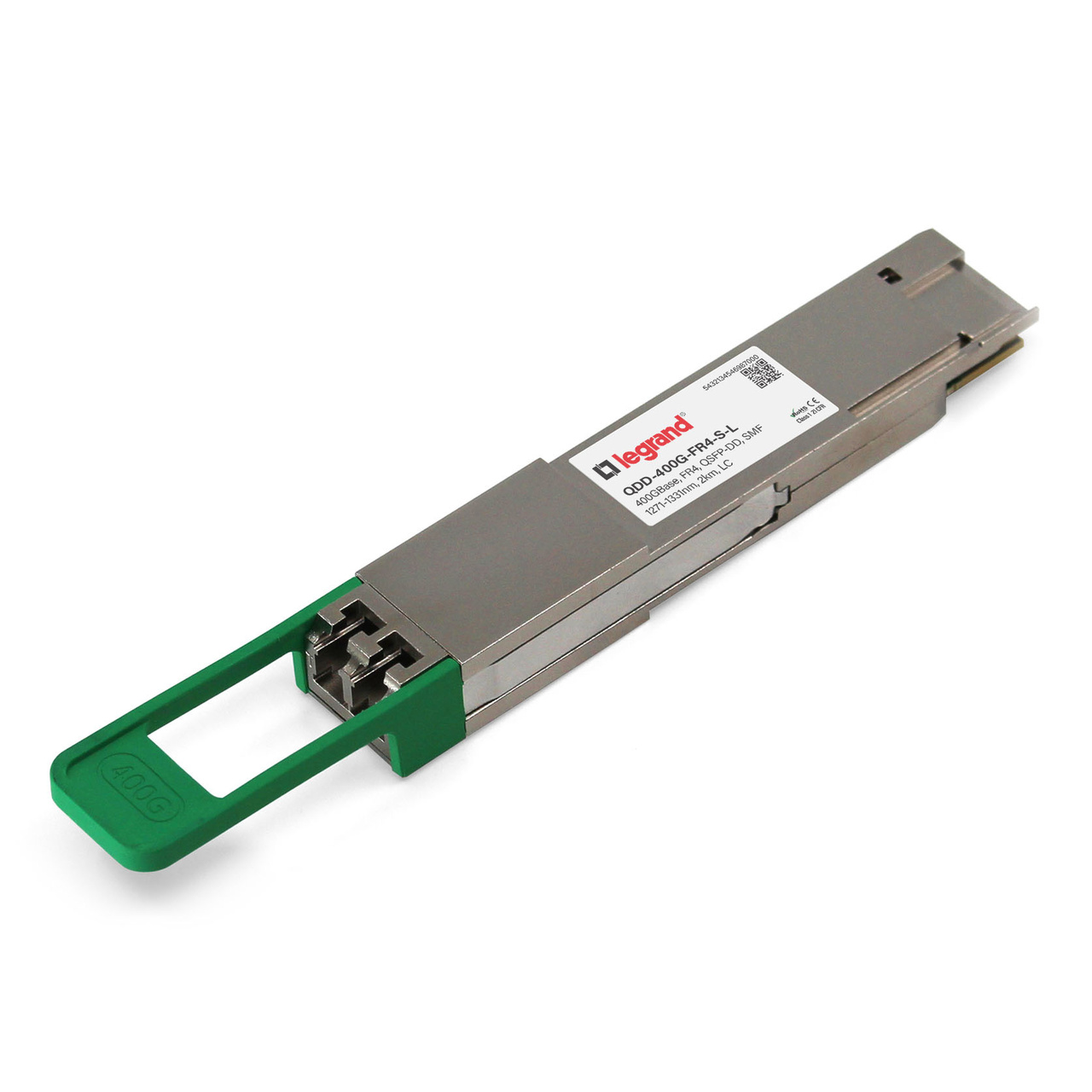 Cisco QDD-400G-FR4-S Compatible 400GBase-FR4 QSFP-DD Transceiver (SMF, 1271nm-1331nm, 2km, LC ...