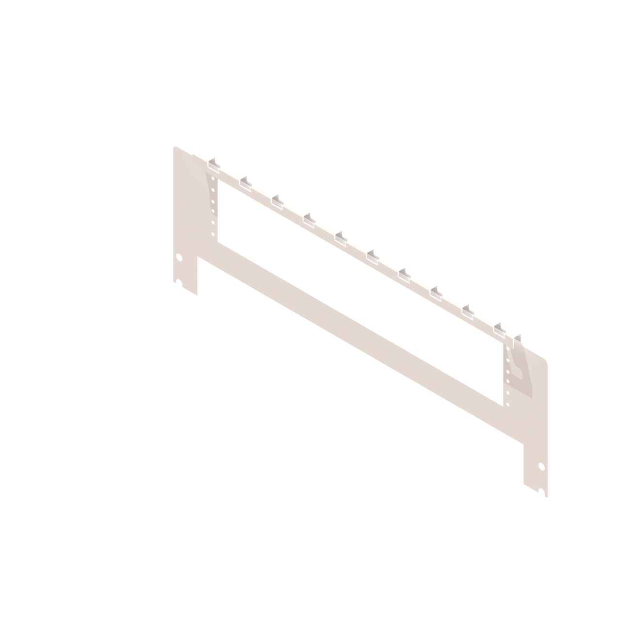 MM20 Cable Tray Mounting Bracket - 6 in H for the rear of MM20 4-Post ...