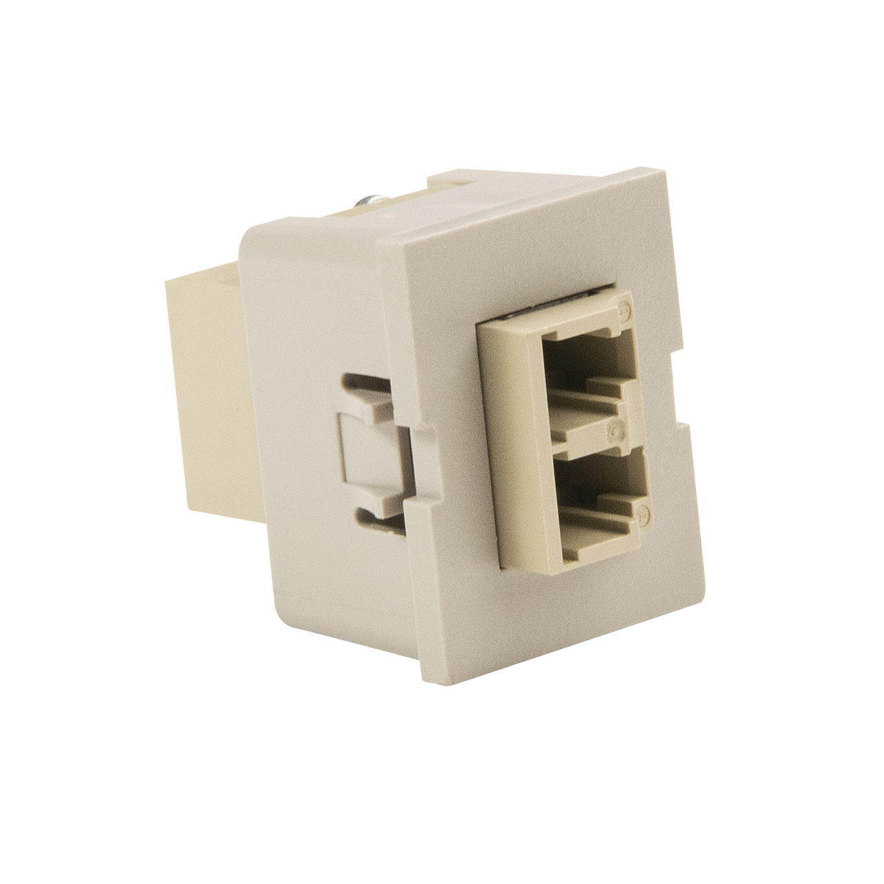 TracJack Module, LC Duplex, Multimode, Beige Adapter, Light Gray ...