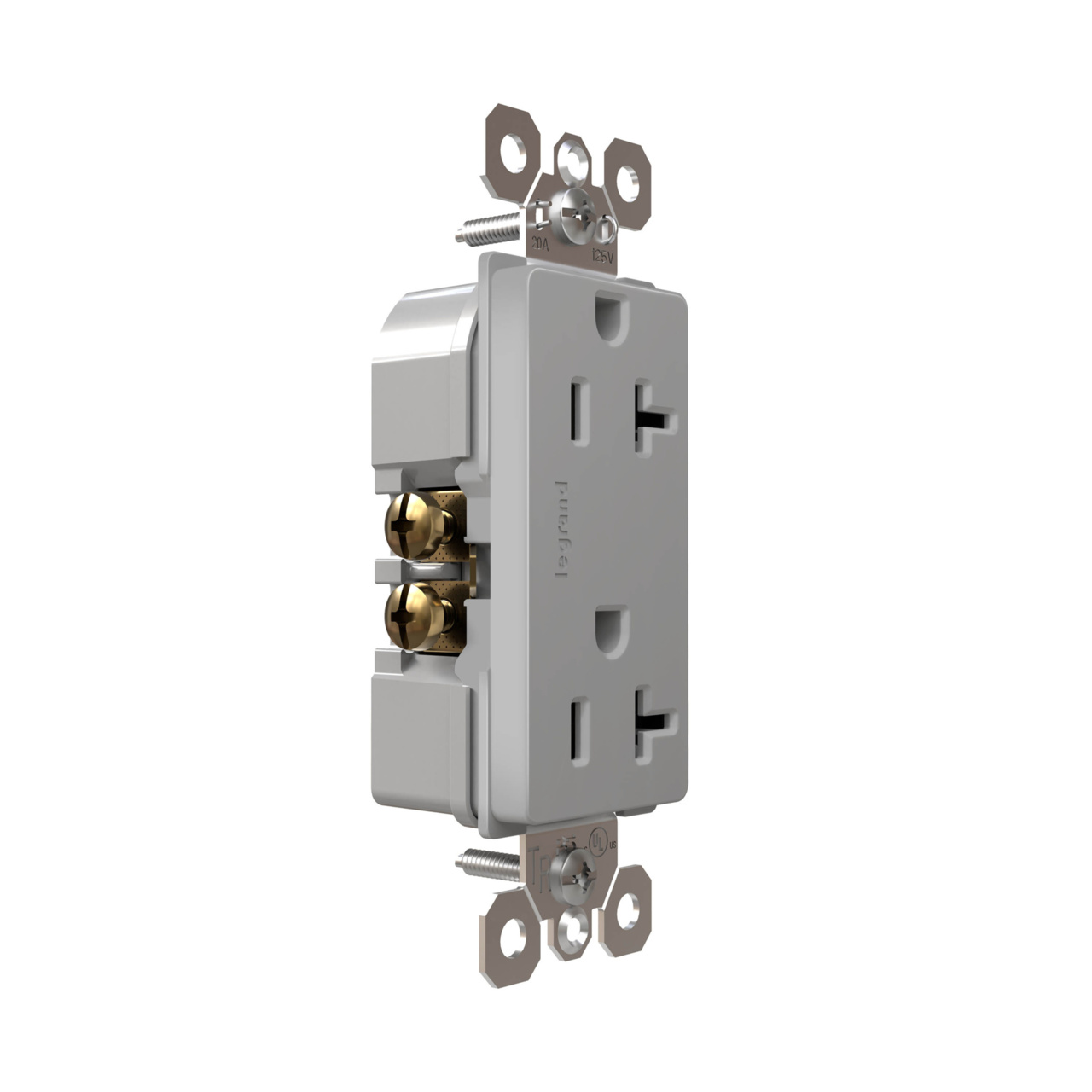 20A 125V radiant Tamper Resistant Self-Grounding Duplex Outlet | Legrand