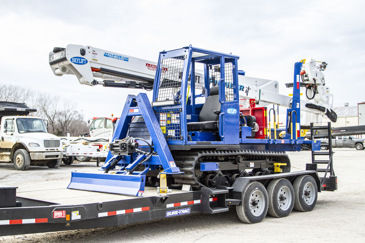 53 ft Track Backyard Bucket Rental - Custom Truck One Source