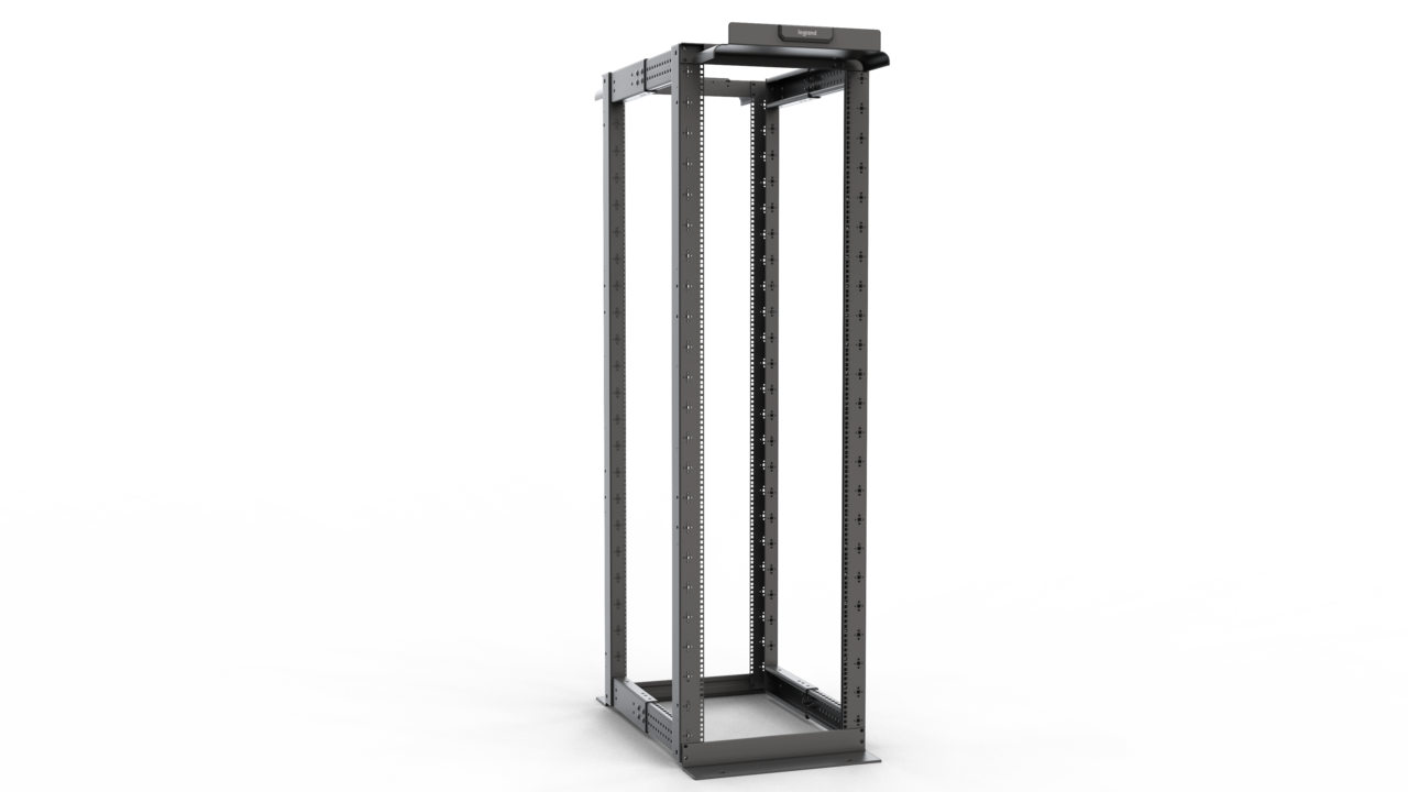 Mighty Mo 20 Dual Adjustable Base 4-Post Rack, 45 RU (7 FT), Adjustable ...