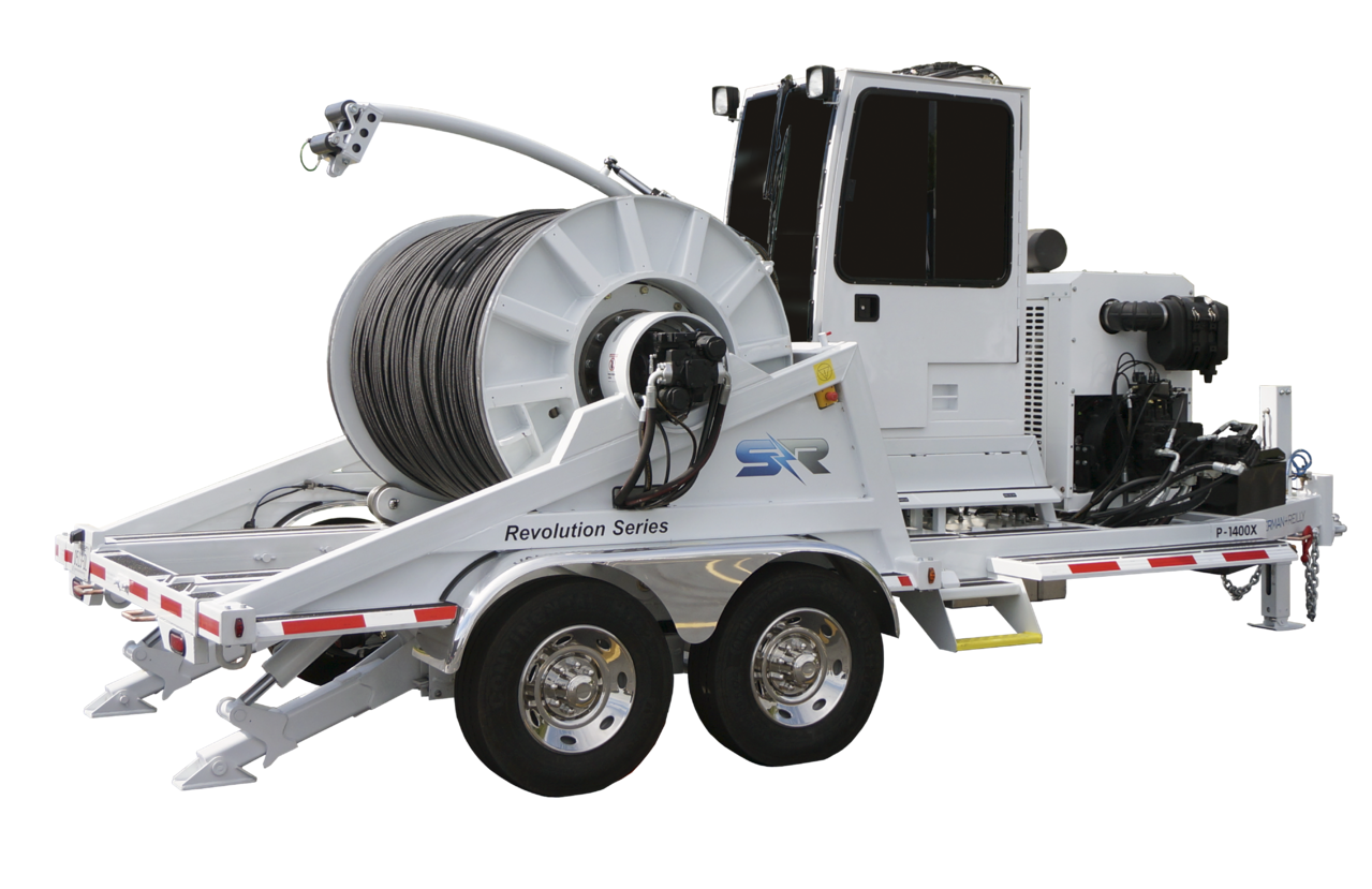 14,000 lbs 15,000 ft of 5/8 in rope Single Drum Puller Rental - Custom ...