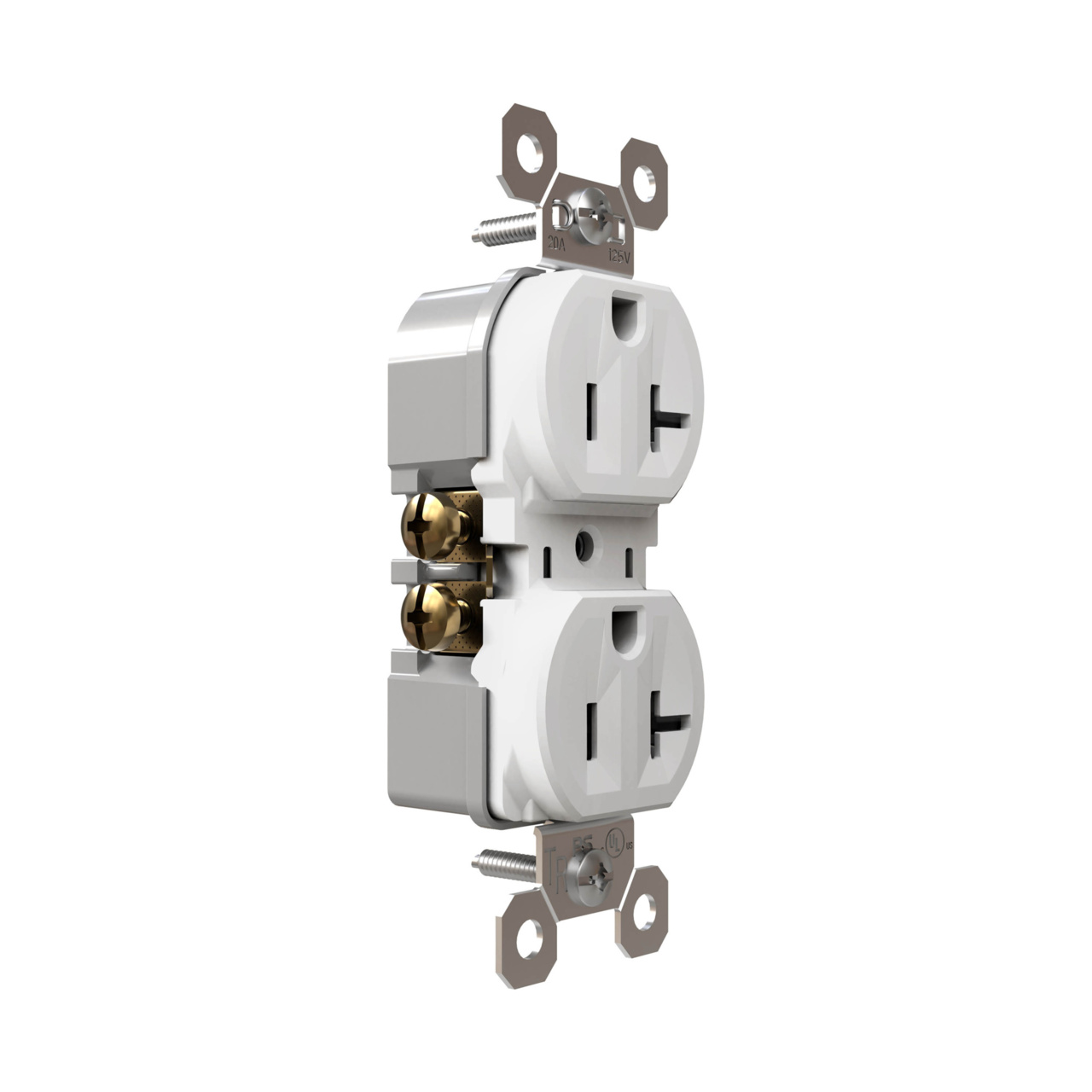 20A 125V Trademaster Tamper Resistant Self Grounding Duplex Receptacle ...