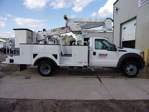 37 ft Distribution Bucket Truck Rental - Custom Truck One Source