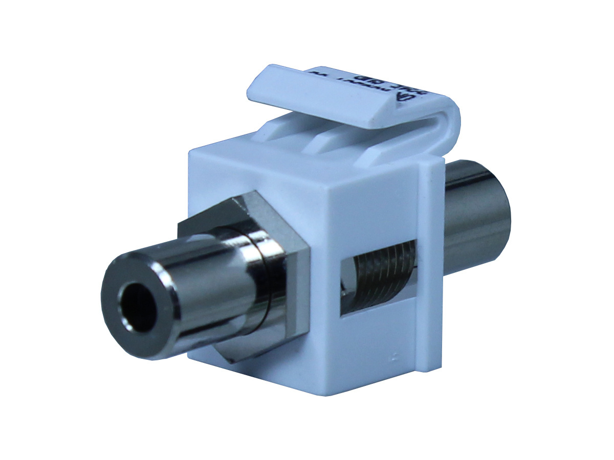 KEYSTONE, 3.5MM, STEREO JACK, female to female, white | Jacks and ...