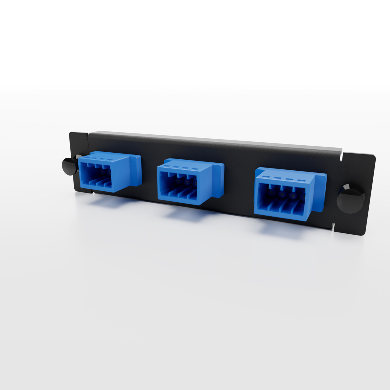 Q-Series acclAIM, Fiber Conversion Adapter Panels, 24 Fiber, Blue ...