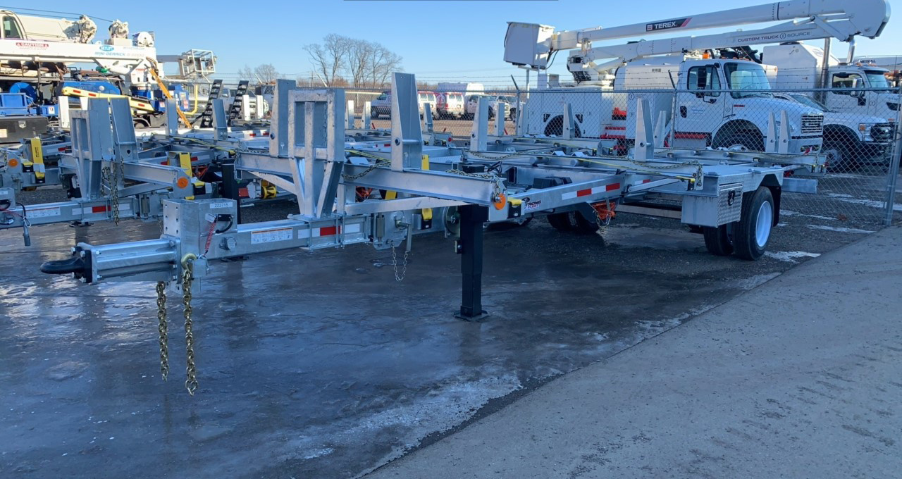 10,400 lbs 50' (Extended) Pole Trailer Rental - Custom Truck One Source