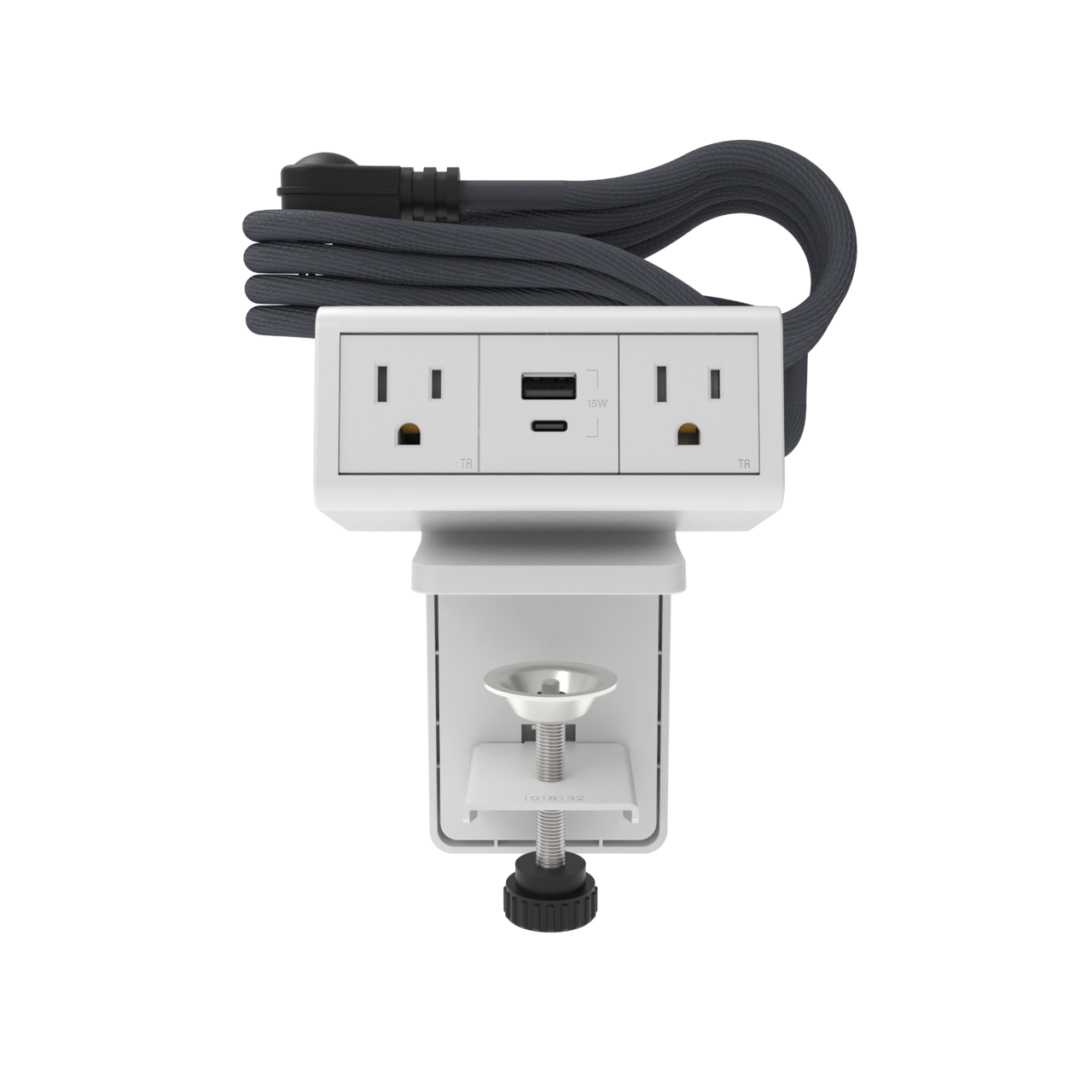 dash Desktop Power Center, 2 Outlets and 1 USB A/C, White | On-Surface ...