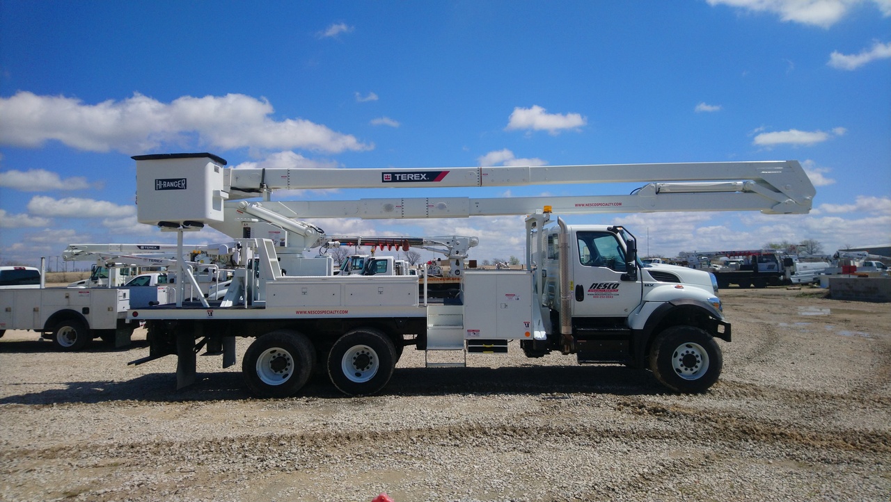 75 ft Transmission Bucket Truck Rental - Custom Truck One Source