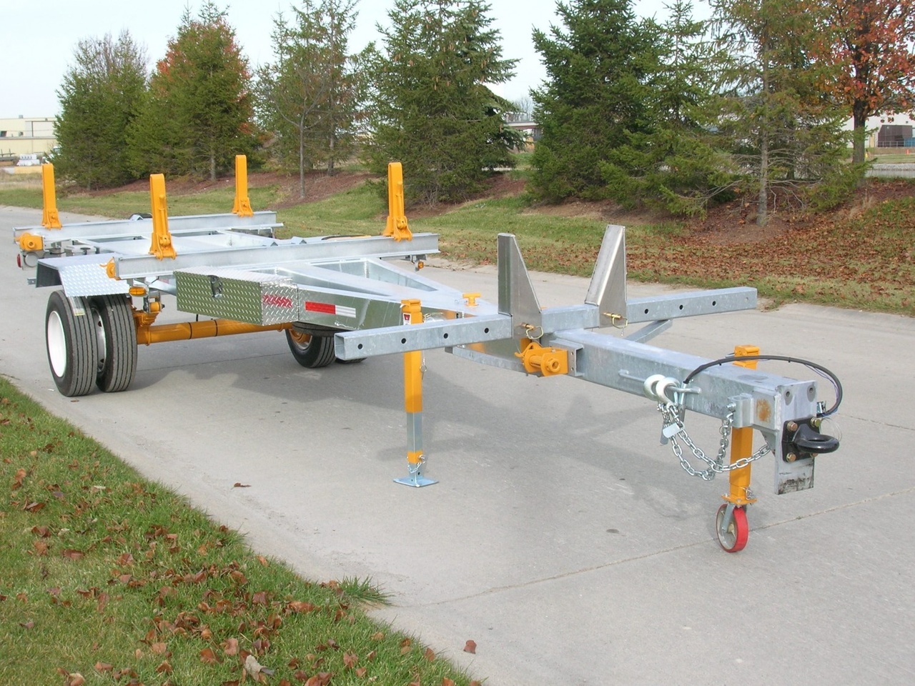 12,000 lbs 40' (Extended) Material Box Pole Trailer Rental - Custom ...