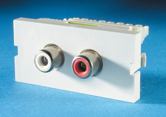 Series II, 2-Phono Jacks/ RCA (110 IDC), 180-degree | Jacks and Modules ...