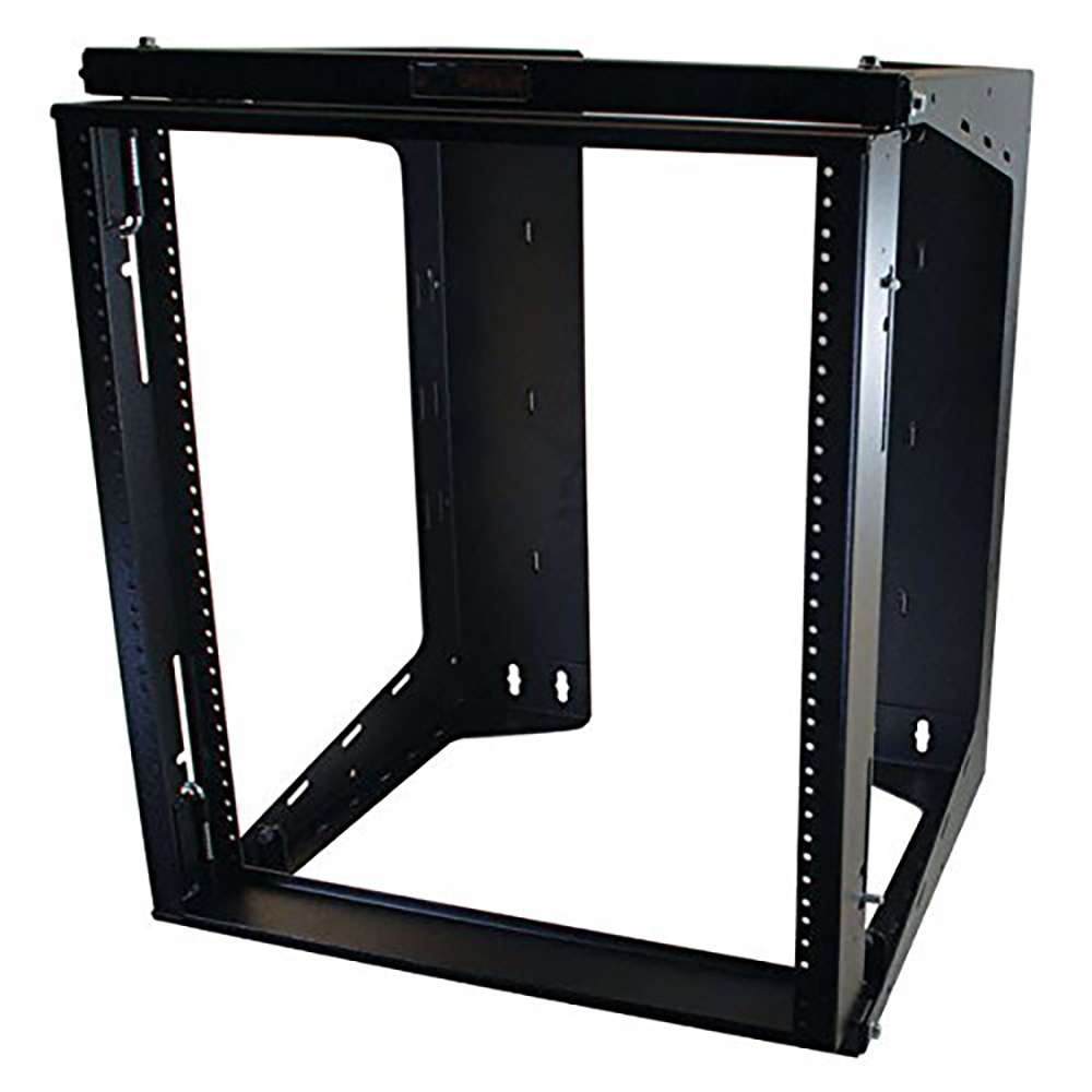 APW 20u x 18in Swing Out Wallmount Rack - Black