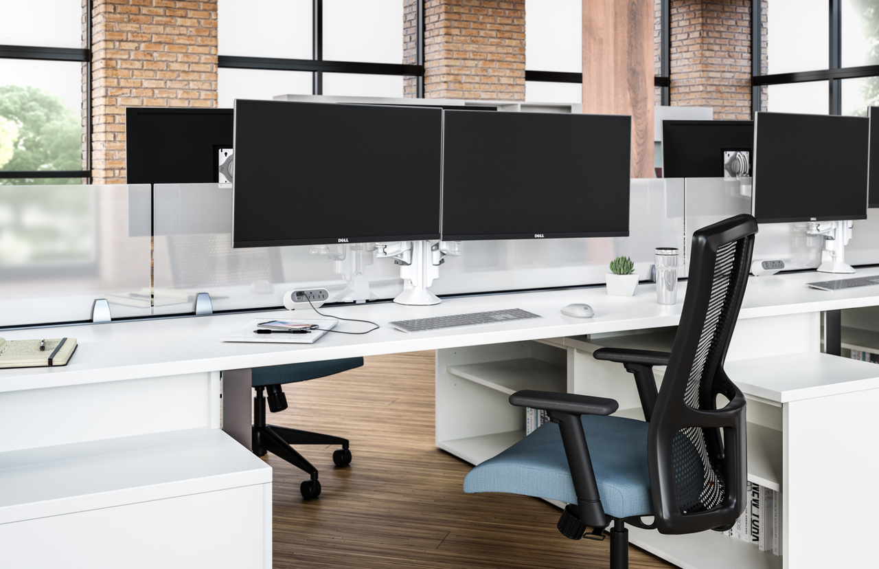 Desktop Power Center Slim Mounting Accessories Black | On-Surface ...