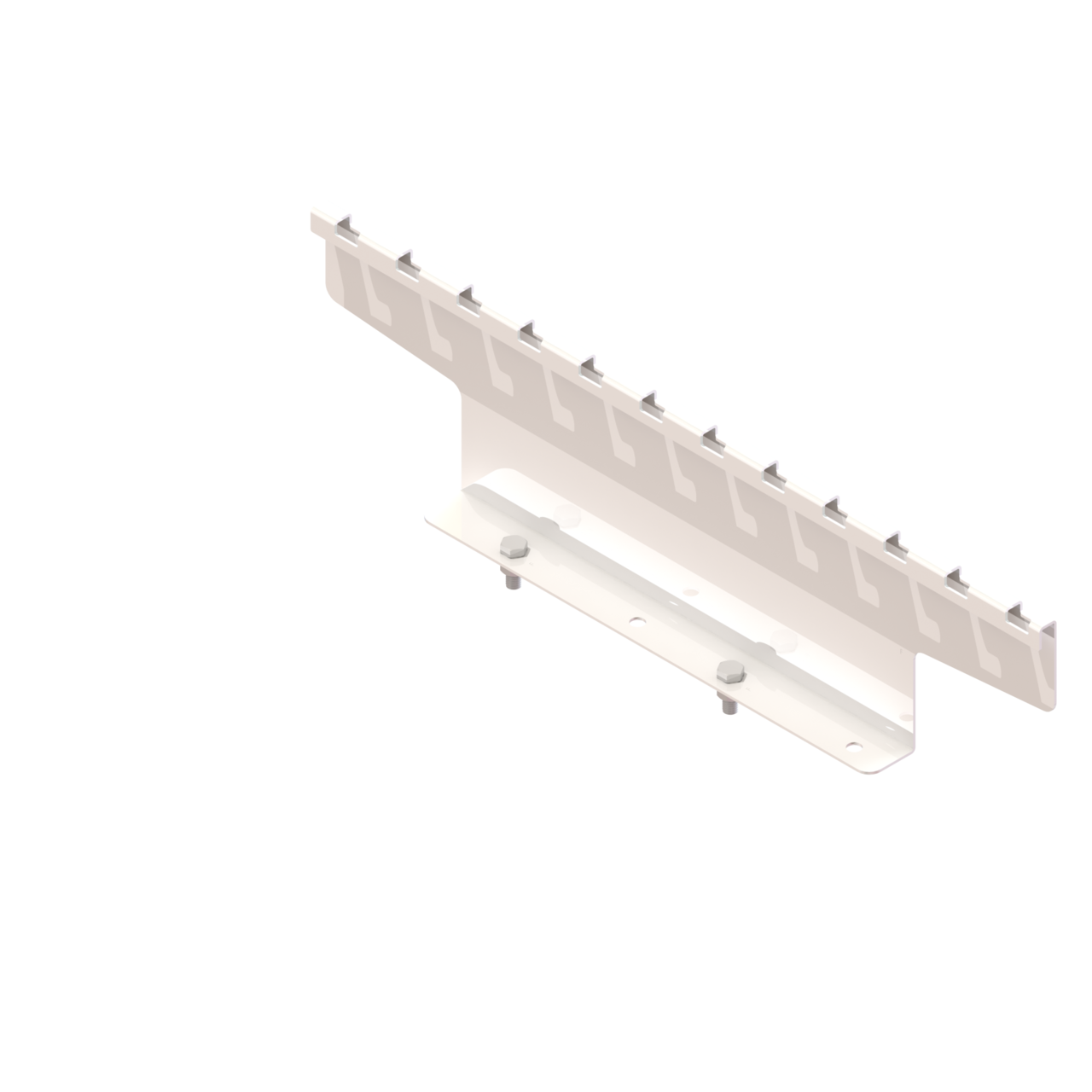 MM20, CABLE TRAY BRACKET FOR 4-POST, WHITE