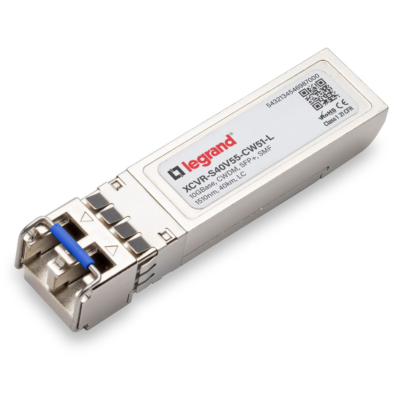 Ciena XCVR-S40V55-CW51 Compatible 10GBase-CWDM SFP+ Transceiver (SMF ...