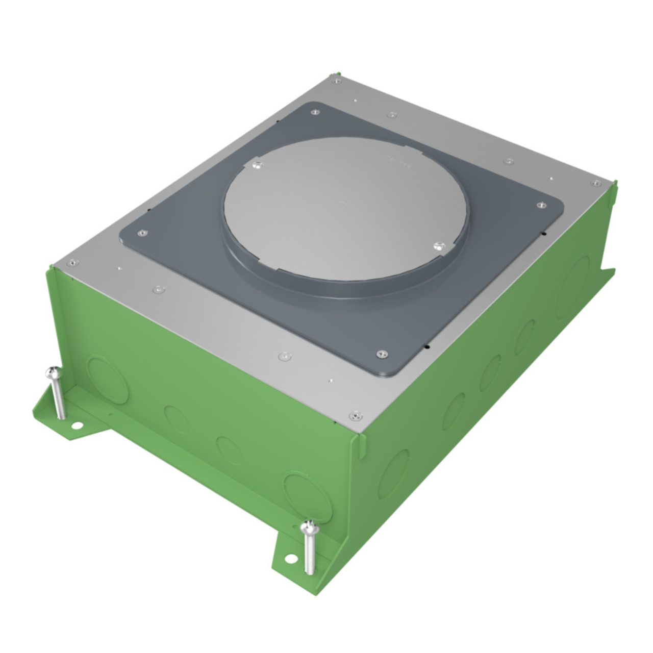 RFBA 10-Gang Round Cover Floor Box - On Grade | Concrete Floor Boxes ...