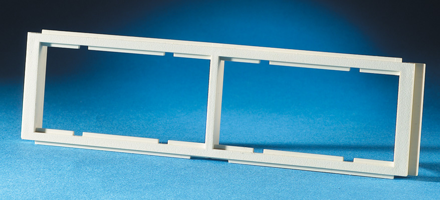 MULTI-MEDIA OUTLET ADAPTER PANEL, HOLDS TWO TRACJACK ADAPTERS ...