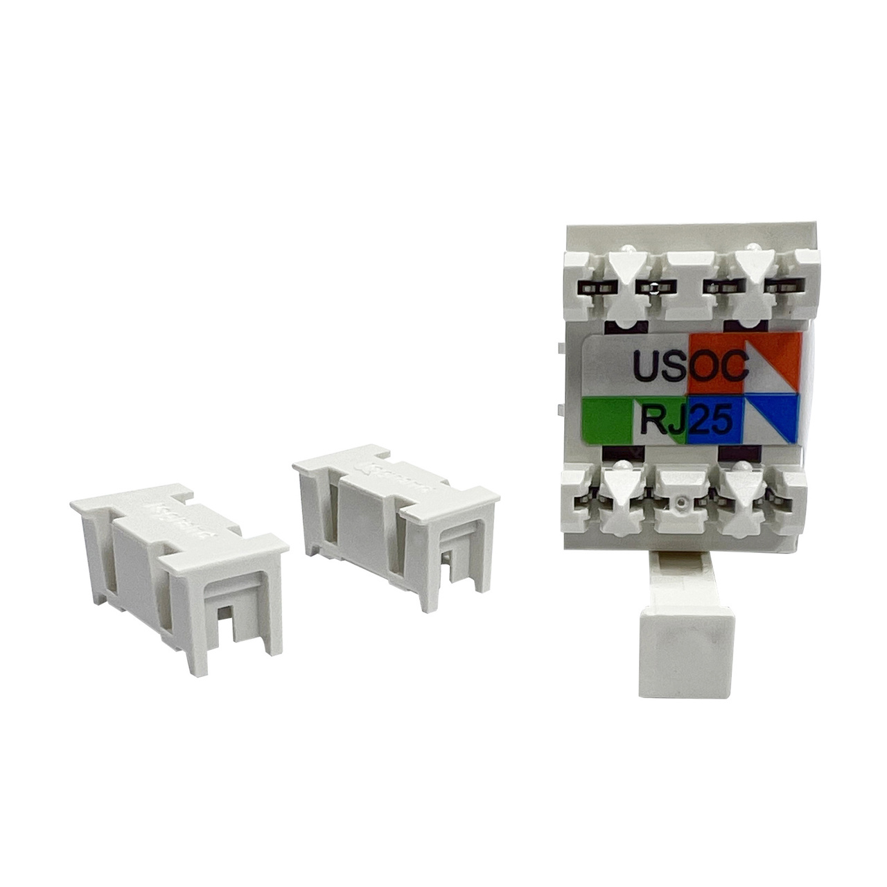 TracJack USOC six-position RJ25C, light Gray | Jacks and Modules ...