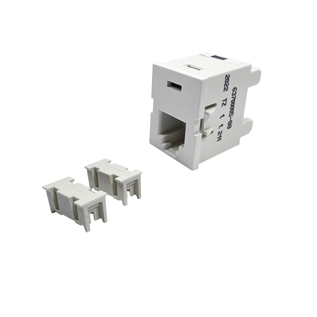 TracJack USOC six-position RJ25C Cloud White | Jacks and Modules ...