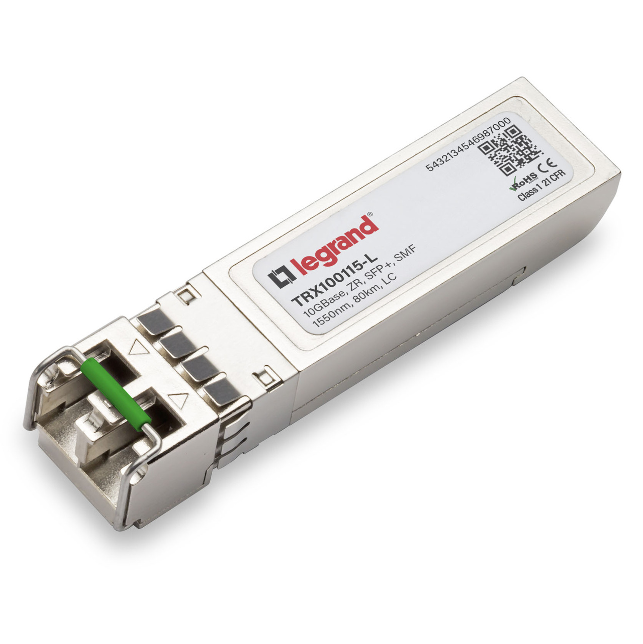 Infinera TRX100115 Compatible 10GBase-ZR SFP+ Transceiver (SMF, 1550nm ...
