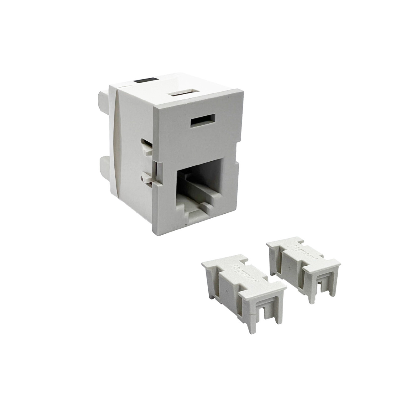 TracJack USOC six-position RJ25C, light Gray | Jacks and Modules ...