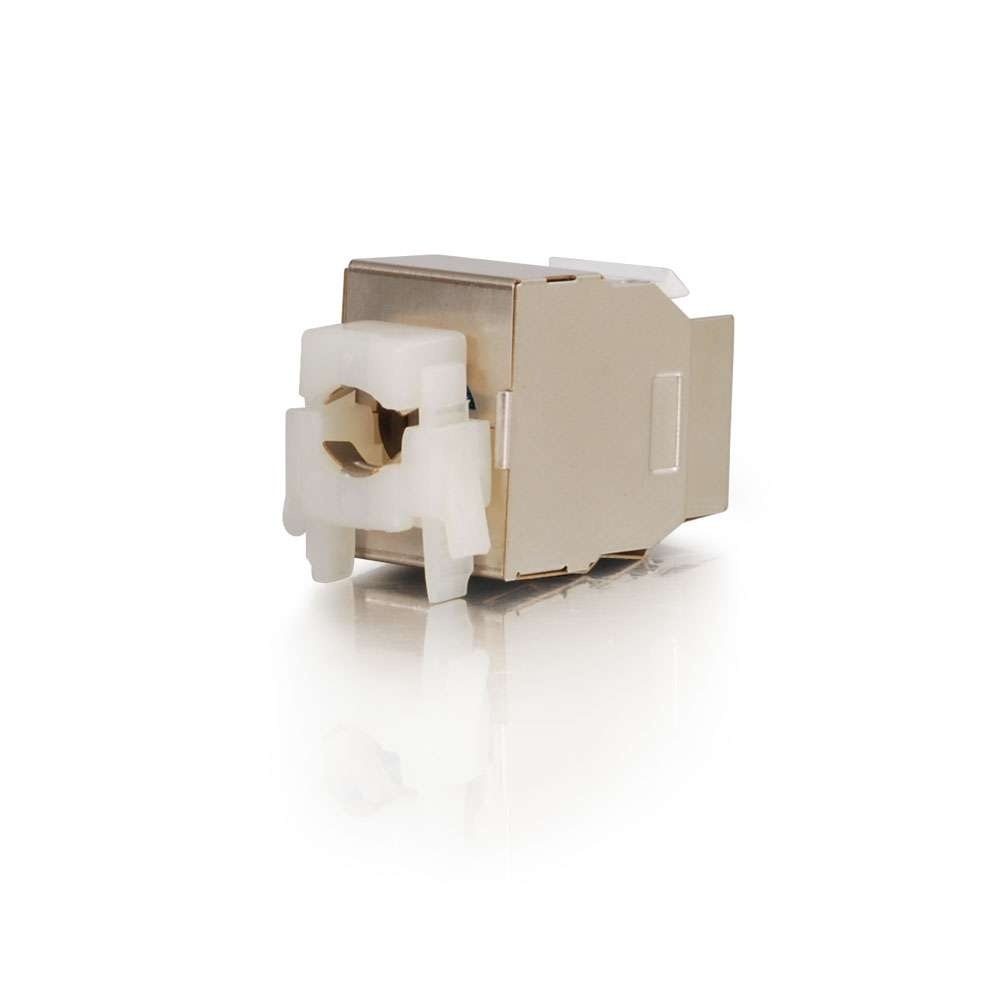 Cat5e Metal Shielded Keystone Jack - Silver | Data Center | Networking