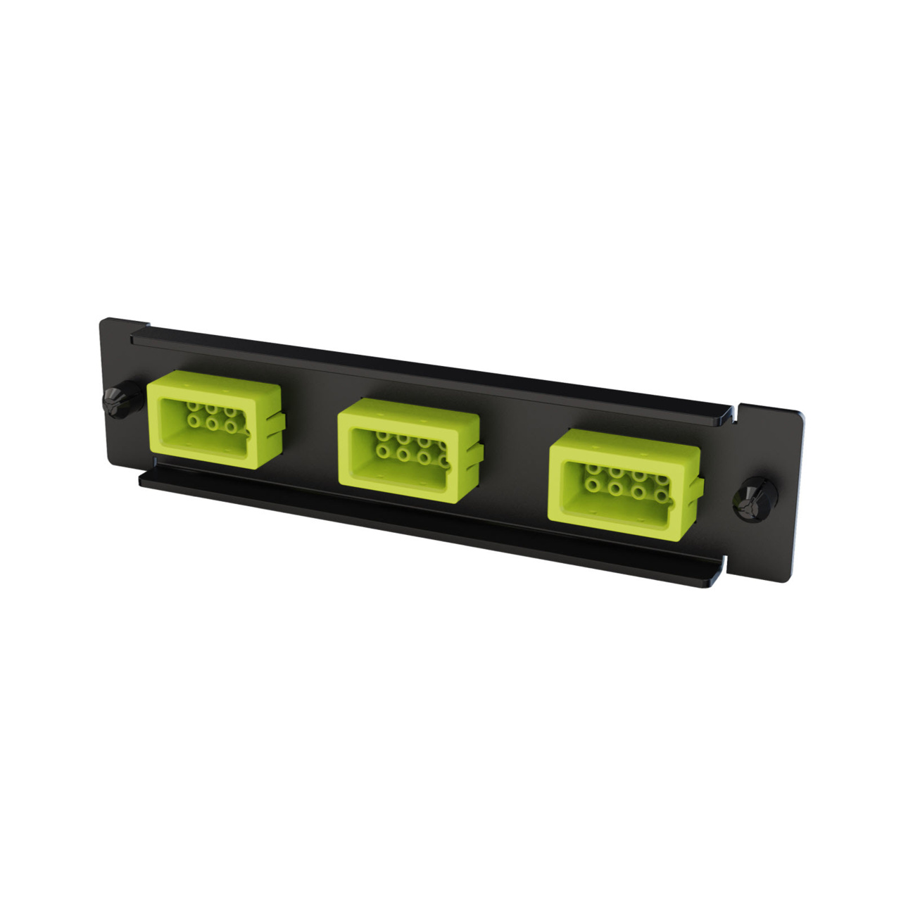 Q-Series acclAIM, Fiber Conversion Adapter Panels, 24 Fiber, Lime Green ...