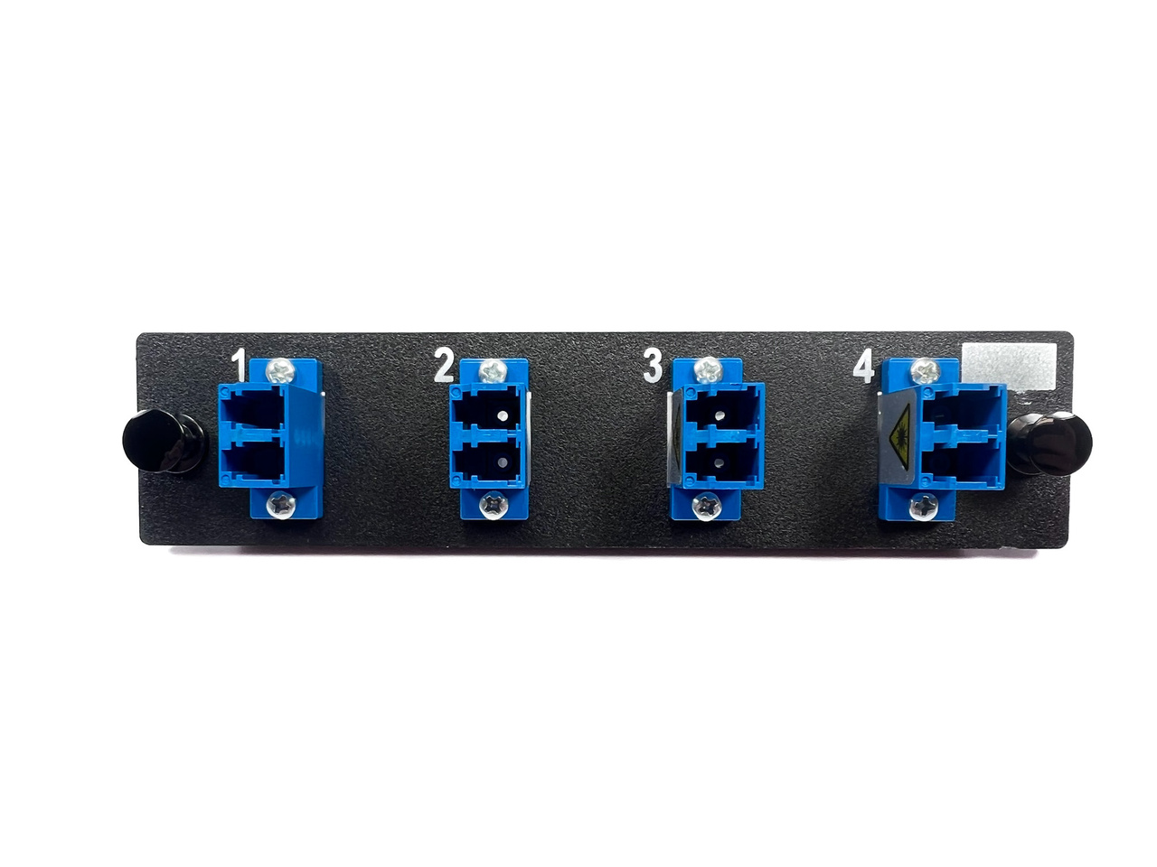 PANEL,4/LC/DX/CER/BLUE/SM,8FIBER,BLACK | Fiber Adapter Panels | Fiber ...