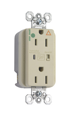 Isolated Ground Hospital Grade Surge Protective Duplex Receptacle ...