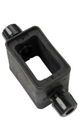 2-Grip, Standard Depth Rubber Portable Outlet Box, Black | Rubber and ...
