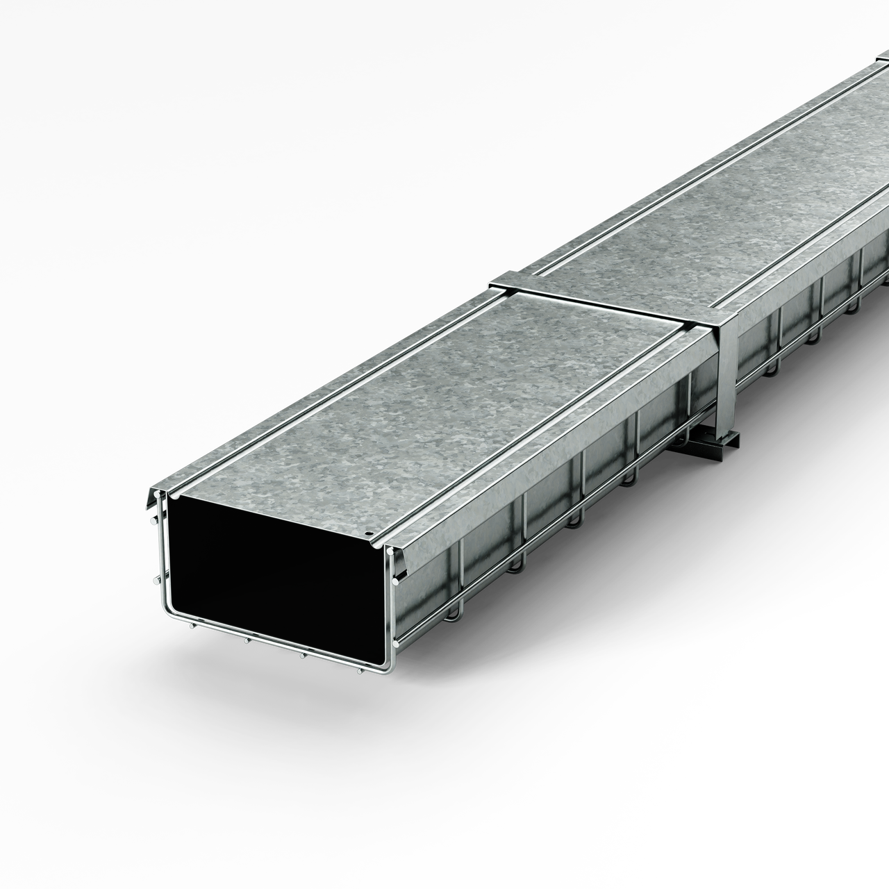 3-Sided Steel Insert for Wire Mesh Black, 4 in H, 12 in W | Wire Mesh ...