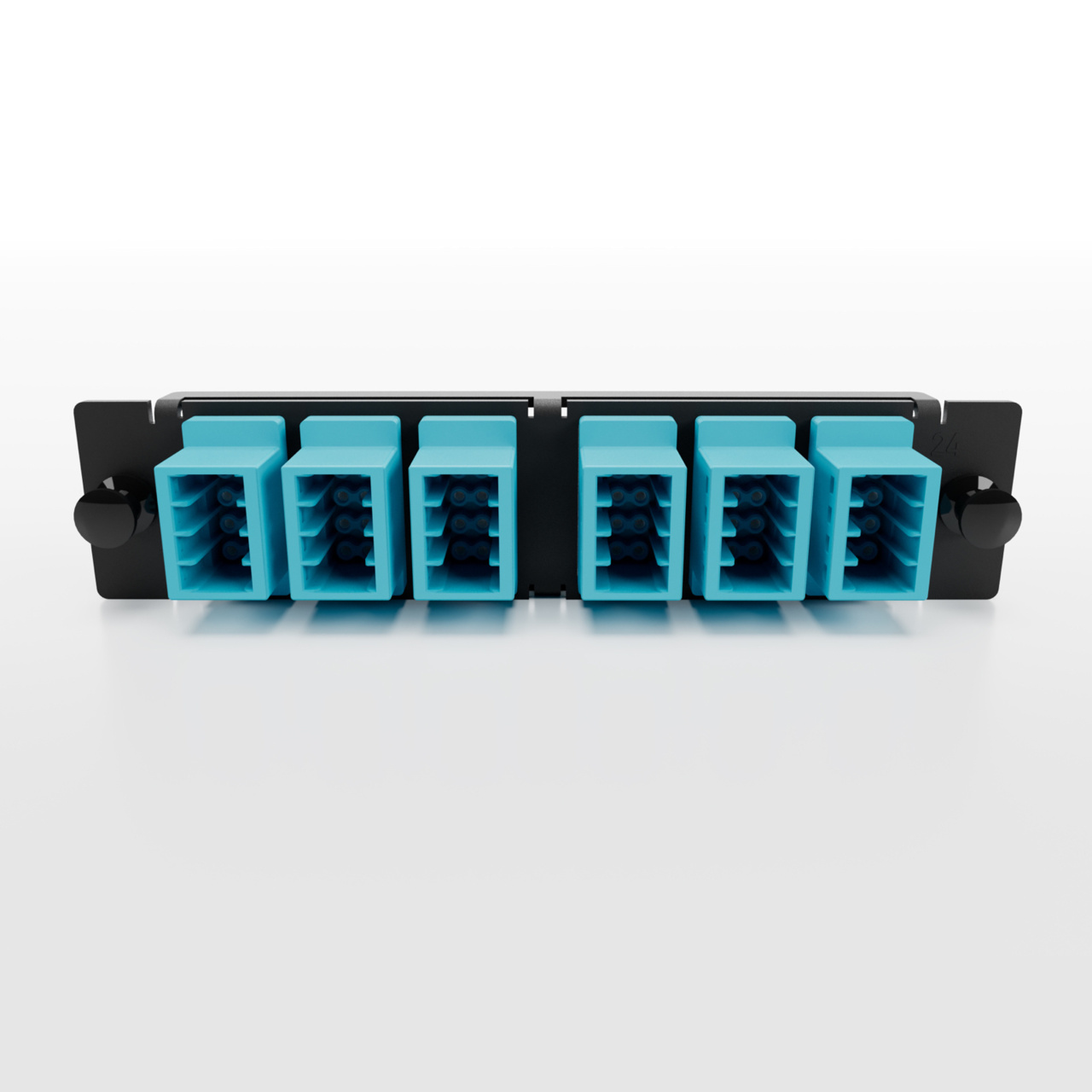 Q-Series acclAIM, Fiber Conversion Adapter Panels, 48 Fiber, Aqua ...