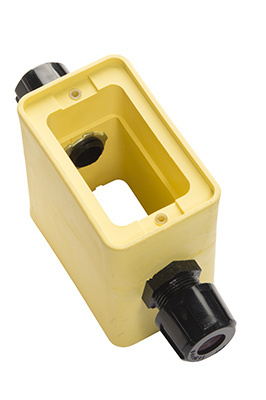 2-Grip, Deep Depth Rubber Portable Outlet Box, Yellow | Rubber and ...