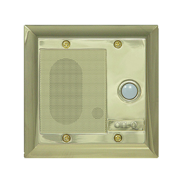 Discontinued - Intercom Door Unit, Weather Resistant, Shiny Brass ...