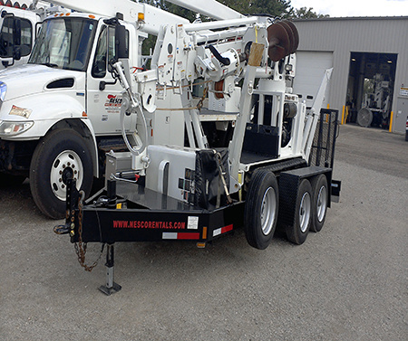 4,000 lbs Track Backyard Digger Derrick Rental - Custom Truck One Source