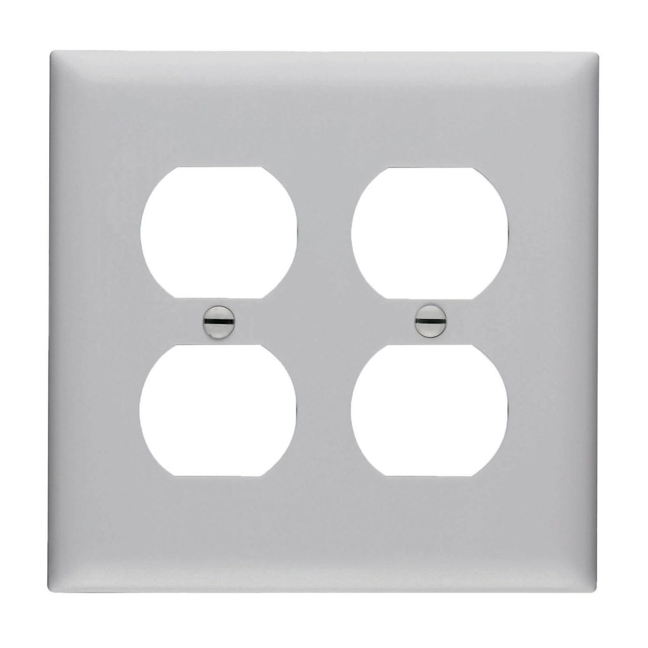 TradeMaster® 2-Gang Nylon Wall Plate, 2 Duplex Receptacle Openings ...