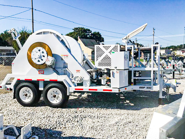 10,000 lbs 20,000 ft of 1 in rope Single Drum Puller Rental - Custom ...