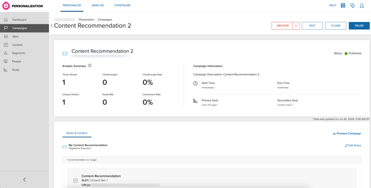 Understanding campaign analytics — Acquia Product Documentation